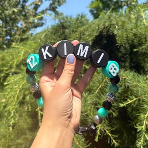 Personalized F1 Racing Dog Collar: Custom Beaded Name Necklace ...