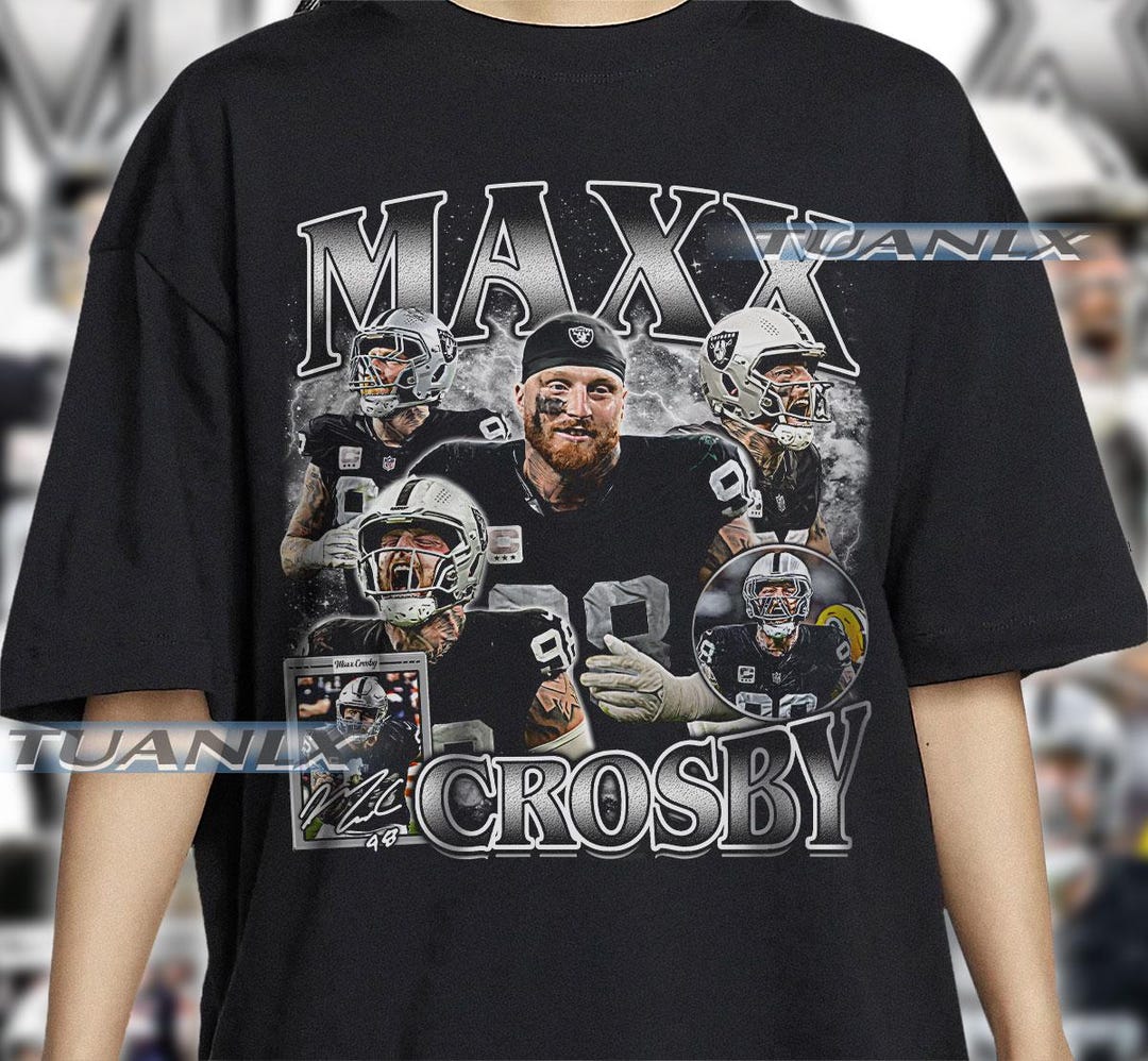 Maxx Crosby Vintage Unisex Shirt, Maxx Crosby Fan Tees, Maxx Crosby ...