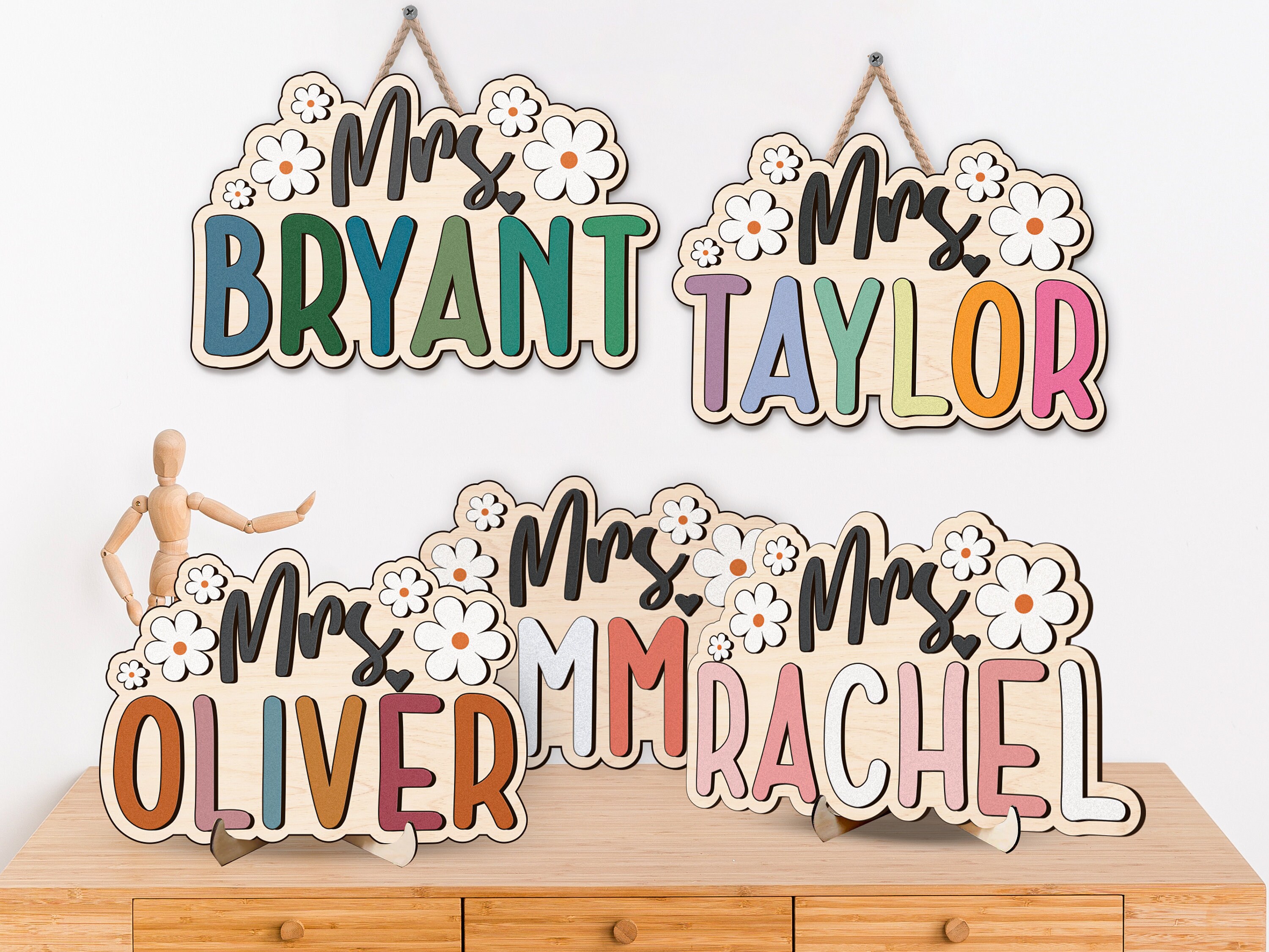 Personalized Teacher Door Sign, Teacher Name Sign, Classroom Door ...