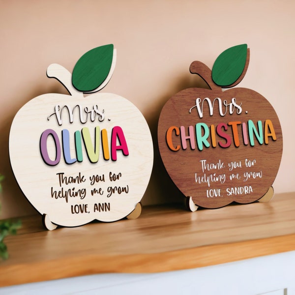 Teacher Apple Sign - Etsy
