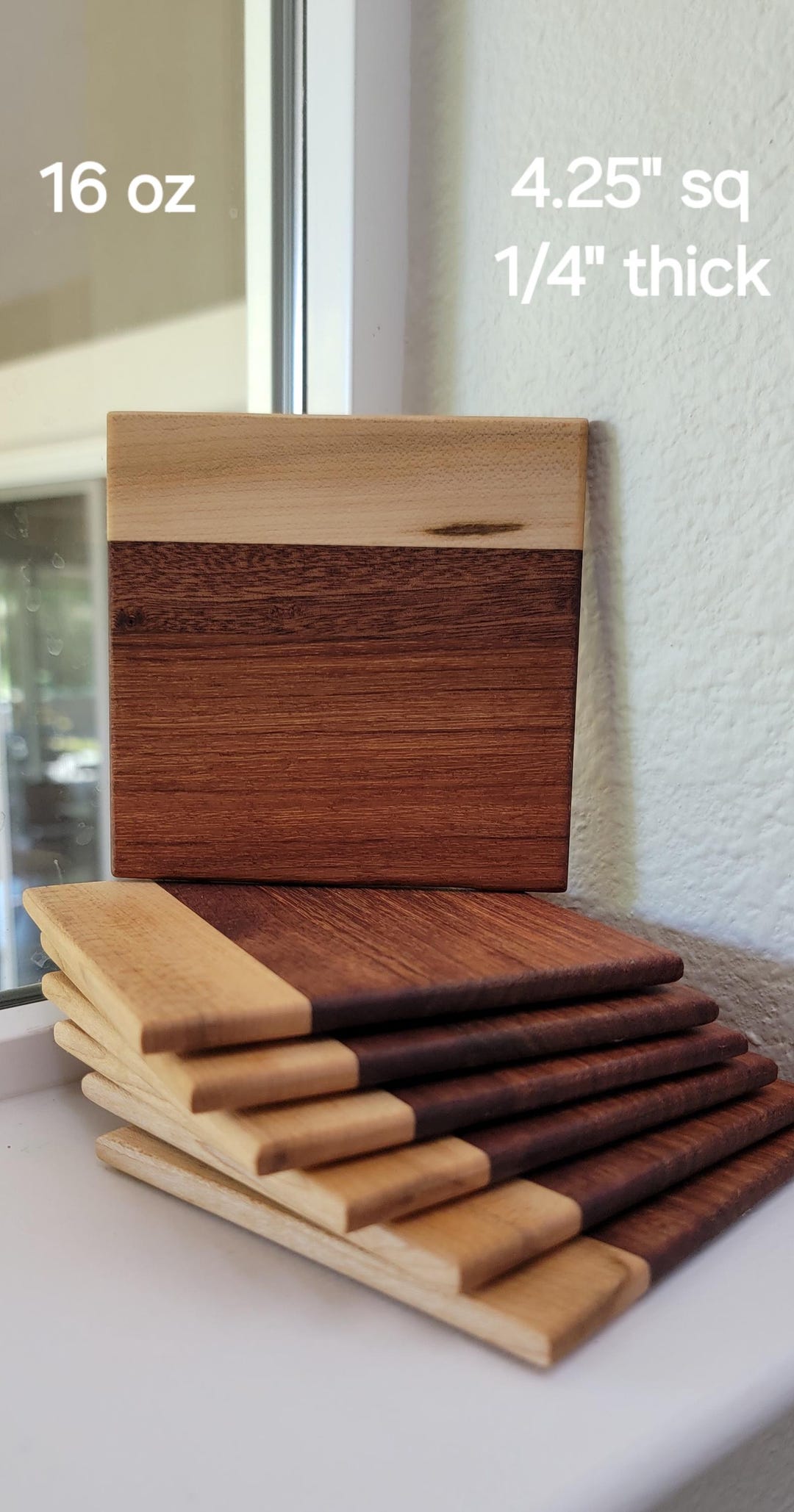 One-of-a Kind Handmade Wood Coaster Set - Etsy