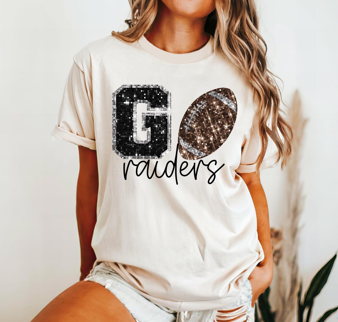Go Team, Go Raiders, Glitter, Football, PNG, Digital Image, Download - Etsy