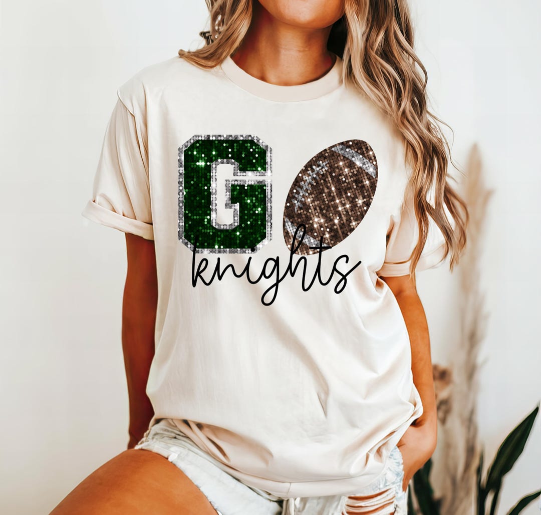 Go Team, Go Knights, Glitter, Football, PNG, Digital Image, Download - Etsy