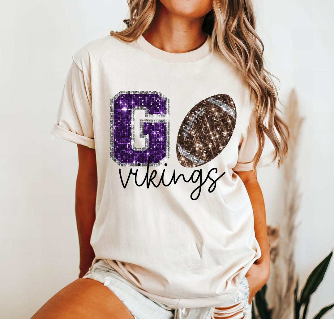 Go Team, Go Vikings, Glitter, Football, PNG, Digital Image, Download - Etsy