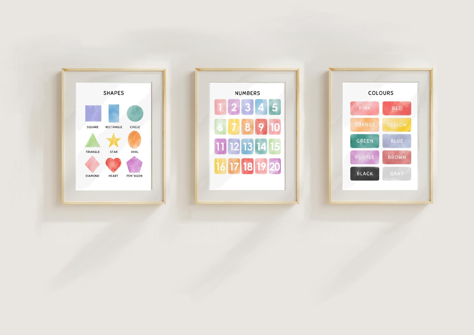 Educational Posters Bundle - 6 Printable Classroom Decor Downloads for ...