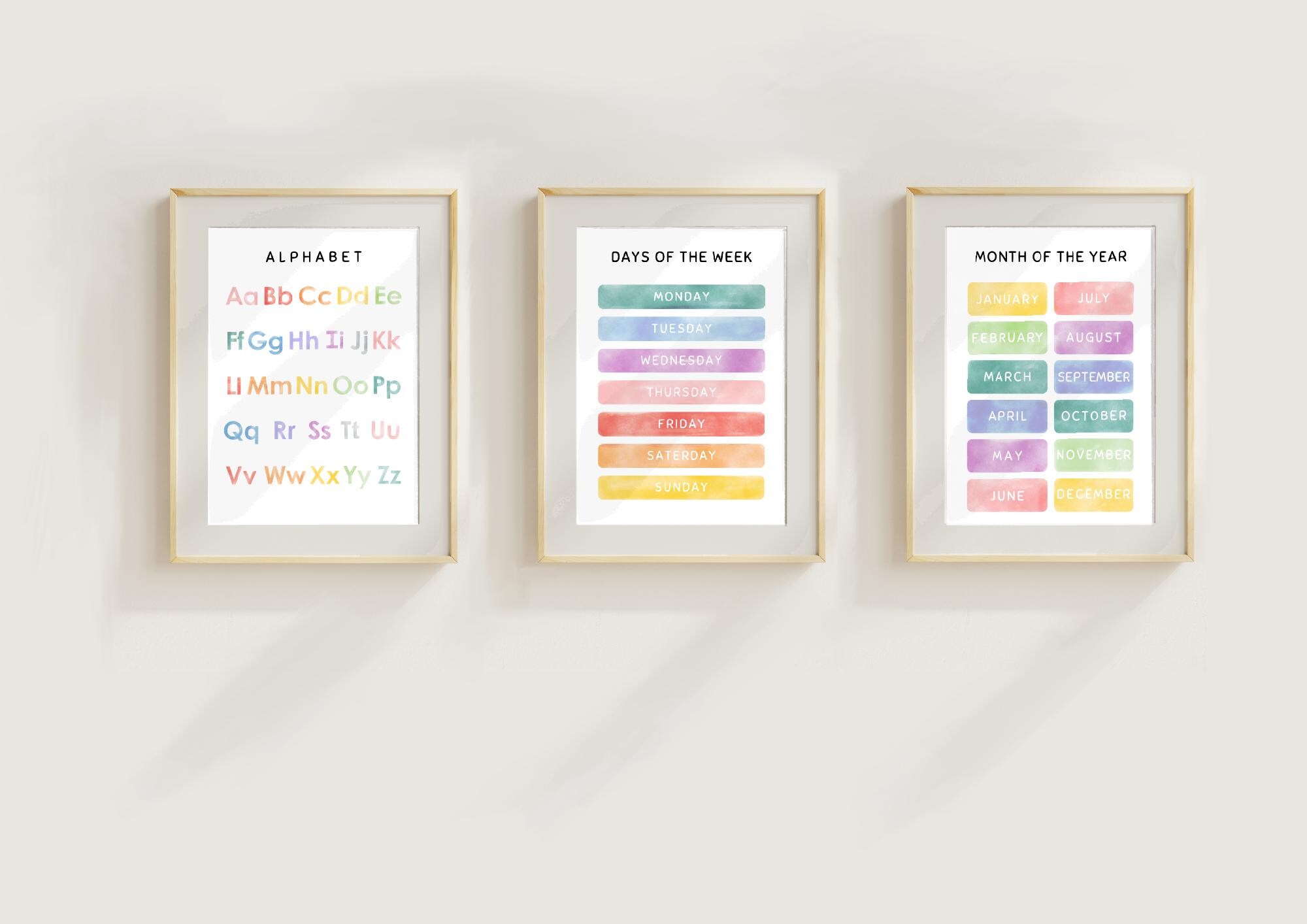 Educational Posters Bundle - 6 Printable Classroom Decor Downloads for ...