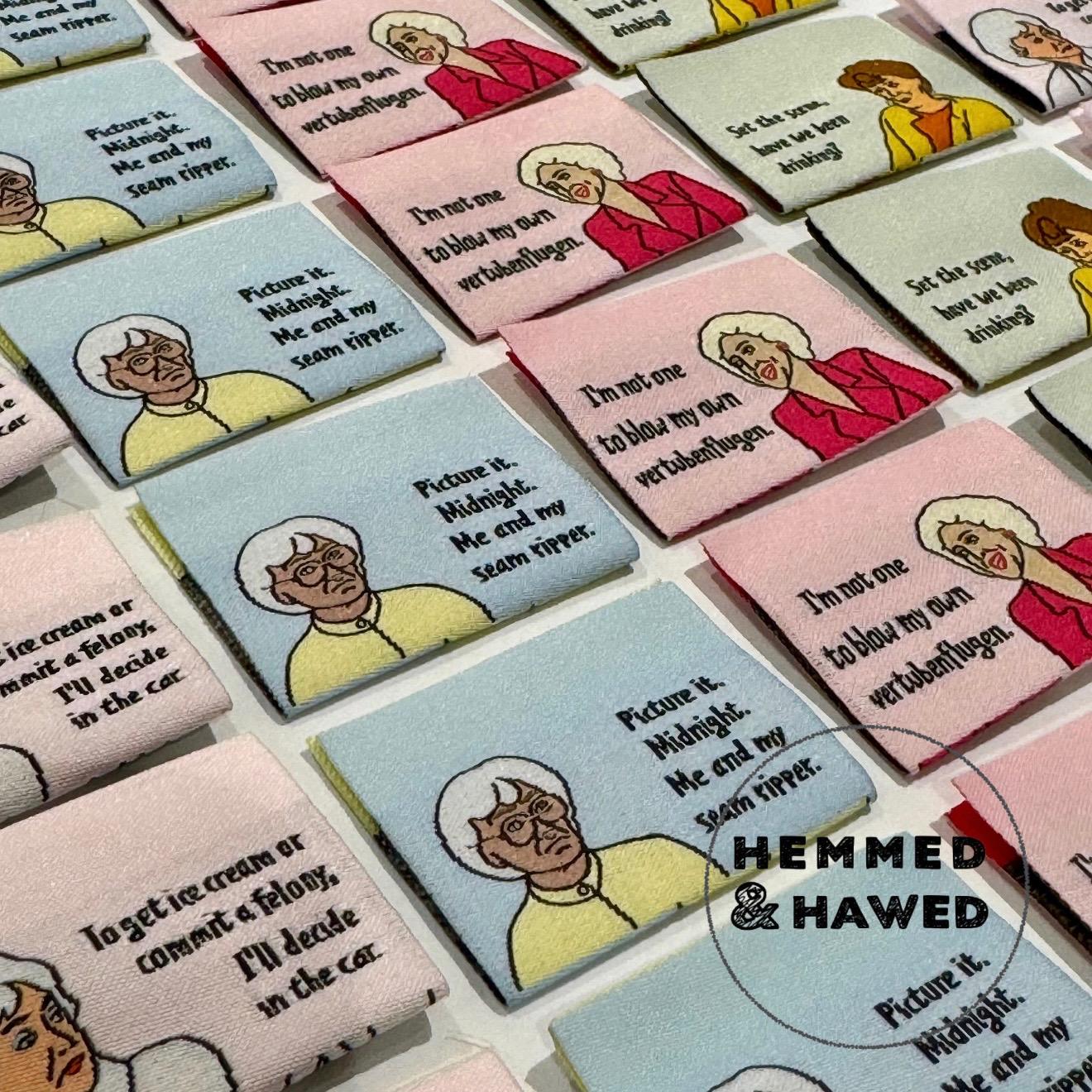 Florida Ladies Woven Sew in Labels, Double Sided Woven Tags, Sewing ...