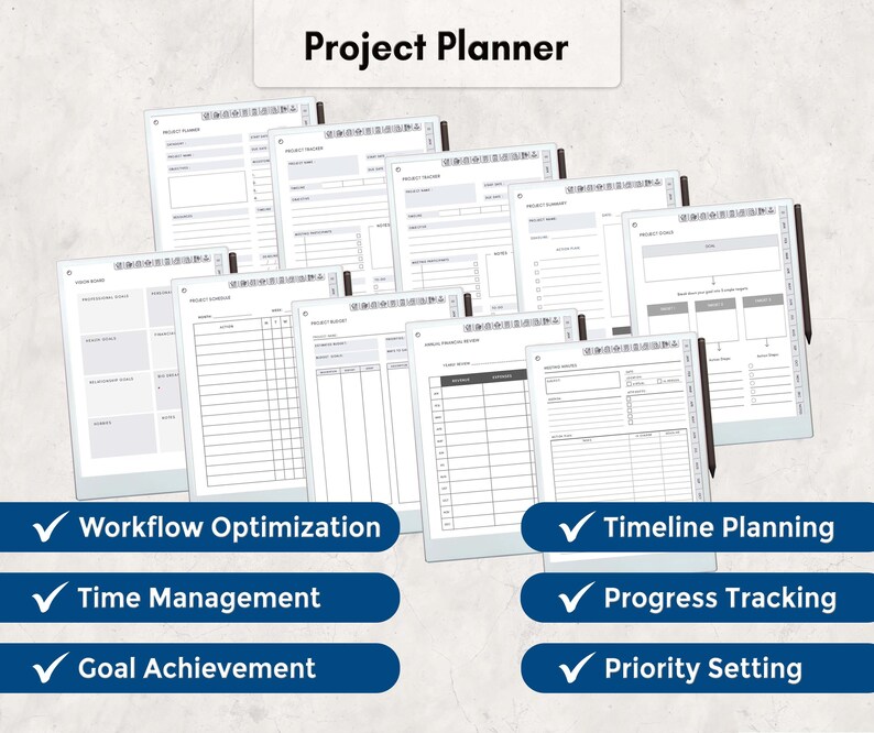 Remarkable Paper Pro Planner 2024-2025: Hyperlinked Digital Daily ...