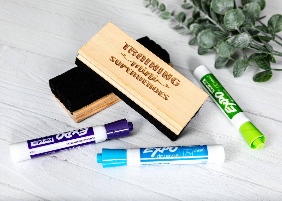 Custom White Board Eraser With Markers, Chalk Board Eraser ...