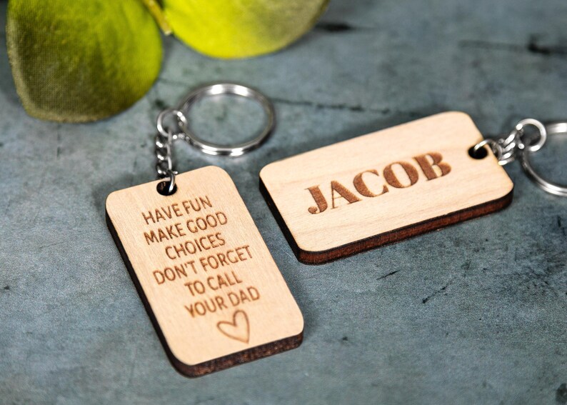 Teen Driver Keychain, Wooden Engraved Keychain, Custom Name Keychain ...