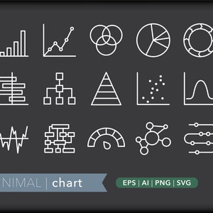 Chart Icons | Data Icon Illustrations | SVG AI PNG | Digital Download ...