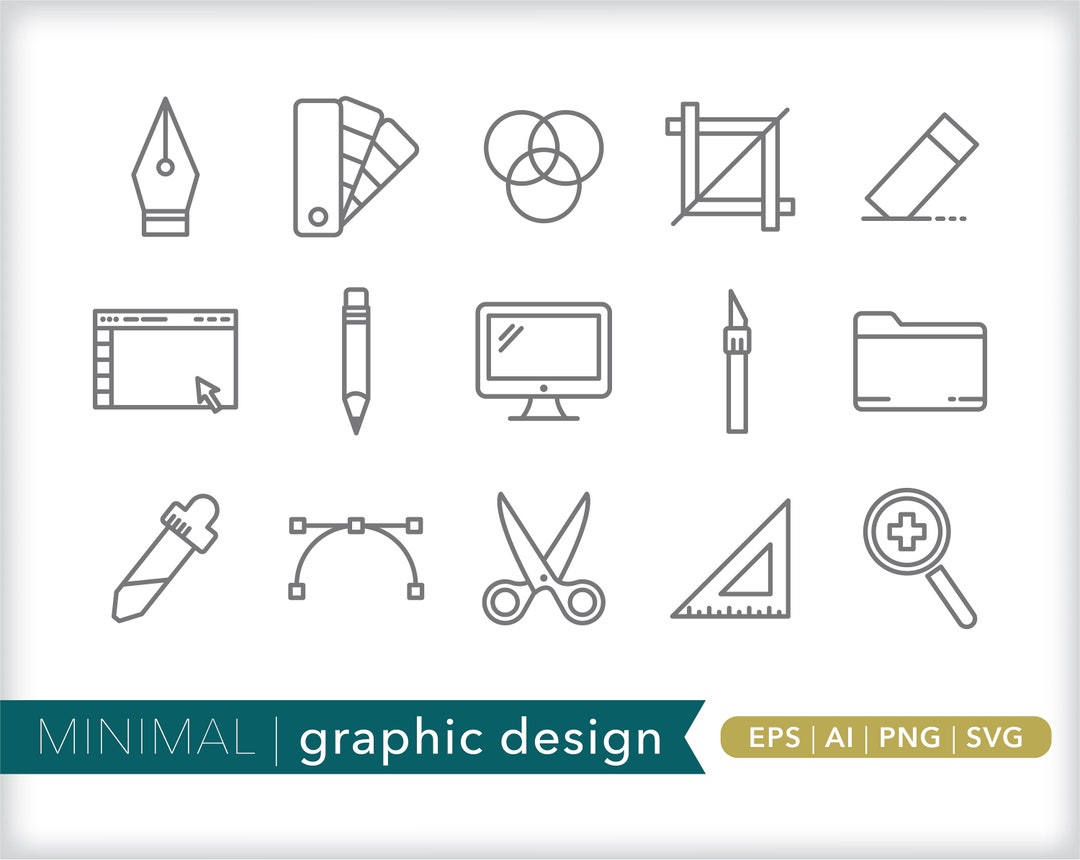 Graphic Design Icons | Design Software Icon Illustrations | SVG AI PNG ...