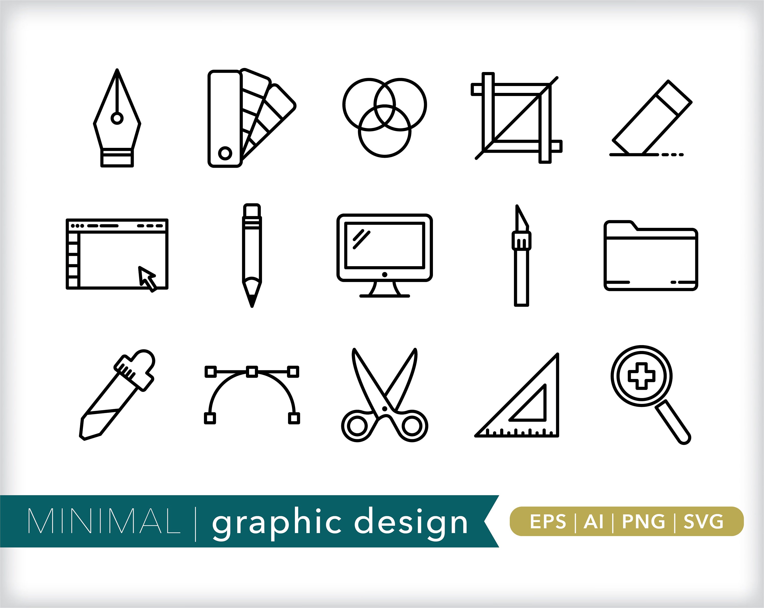 Graphic Design Icons | Design Software Icon Illustrations | SVG AI PNG ...