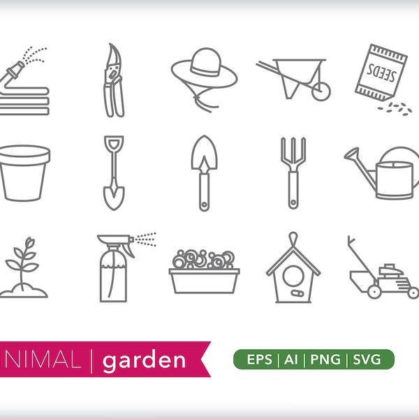 Garden Icons - Etsy