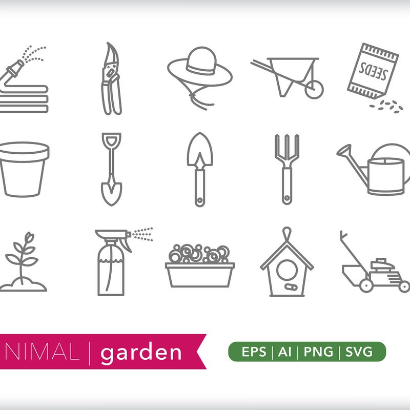 Garden Icons - Etsy