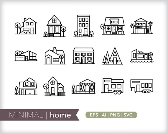 Simple House Icons