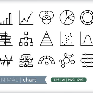 Chart Icons | Data Icon Illustrations | SVG AI PNG | Digital Download ...