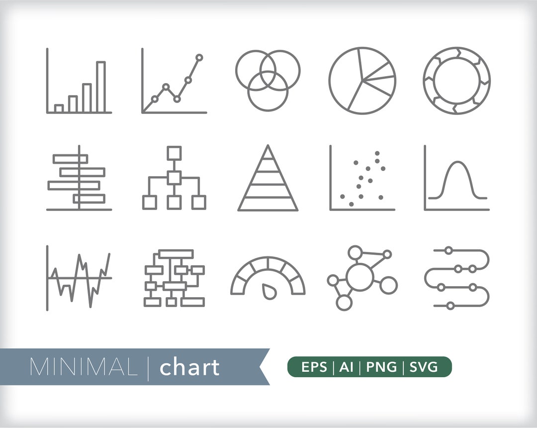Chart Icons | Data Icon Illustrations | SVG AI PNG | Digital Download ...