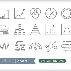 Chart Icons | Data Icon Illustrations | SVG AI PNG | Digital Download ...