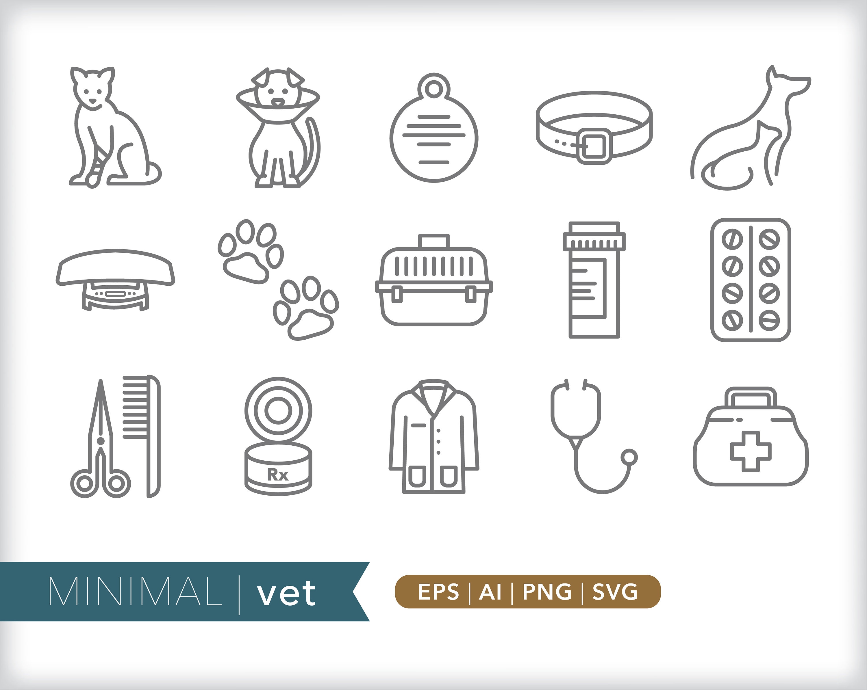 Vet Logo Clipart Icons