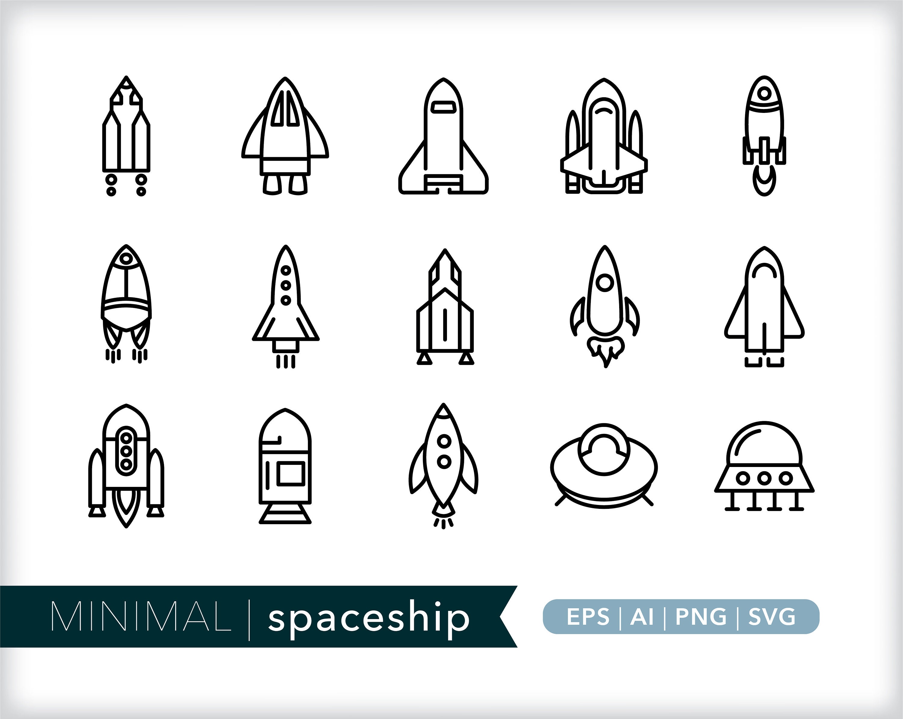 Simple Space Shuttle Icon