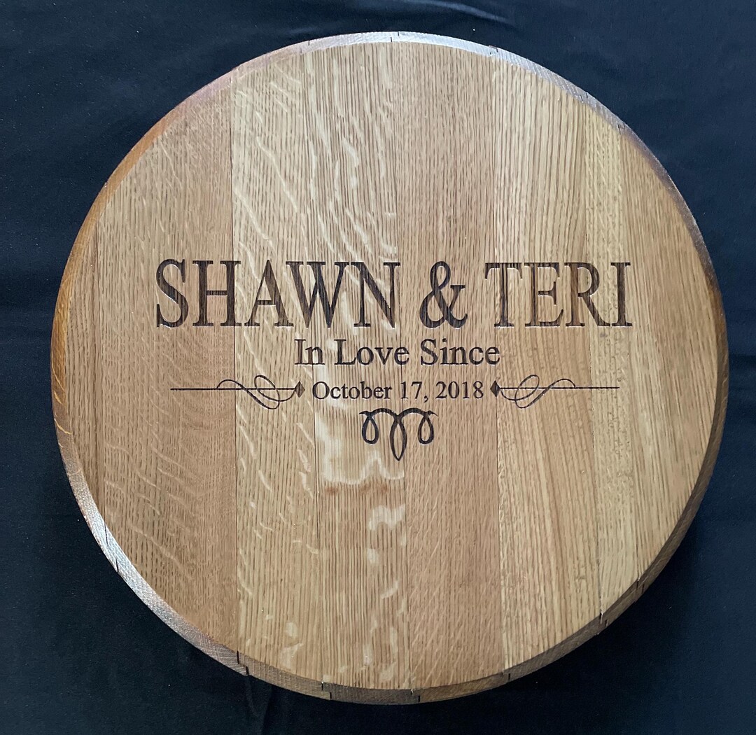 Personalized Laser Engraved Barrel Head - Etsy