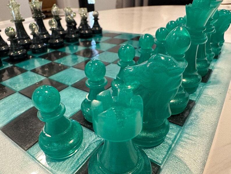 Hand Made Custom Chess Set. Each Full Set Includes All Pieces and Chess ...