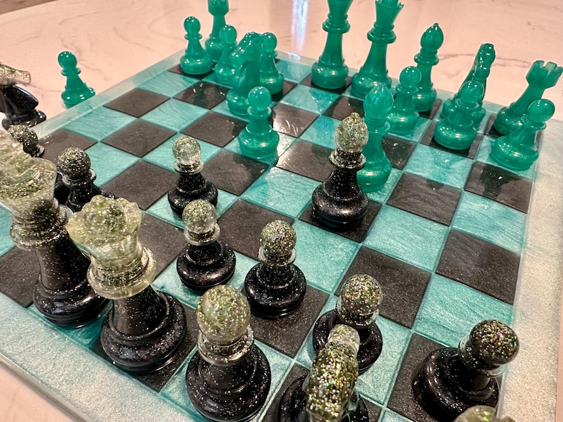 Hand Made Custom Chess Set. Each Full Set Includes All Pieces and Chess ...