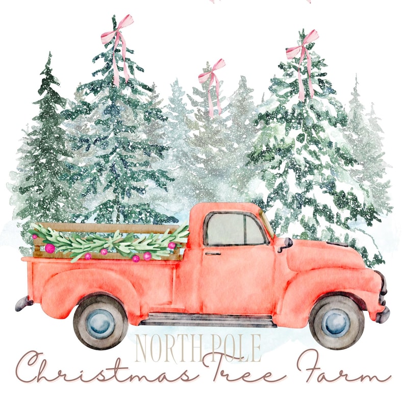 North Pole Tree Farm PNG - Etsy