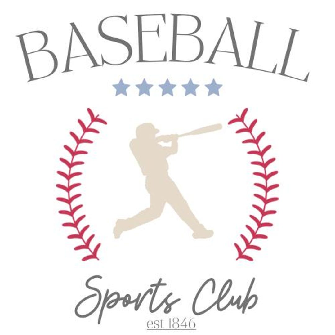 Baseball Sports Club Print - Etsy