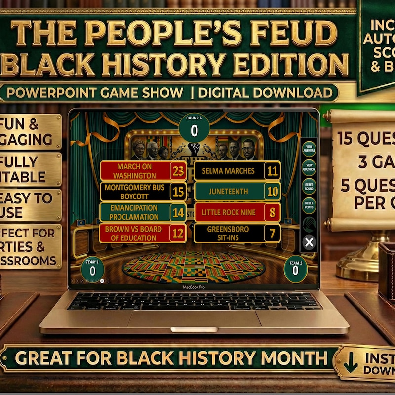 Black History Month Family Feud - Etsy
