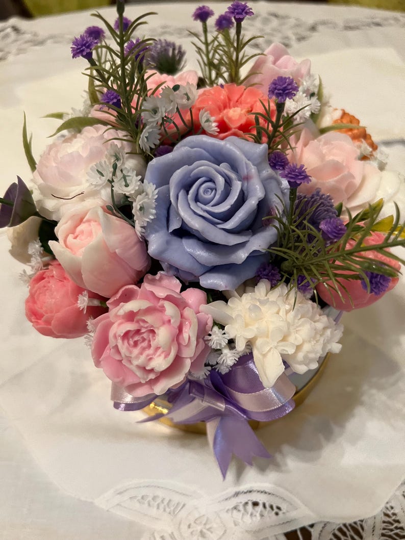 Small Soap Flower Bouquet (handmade) - Etsy
