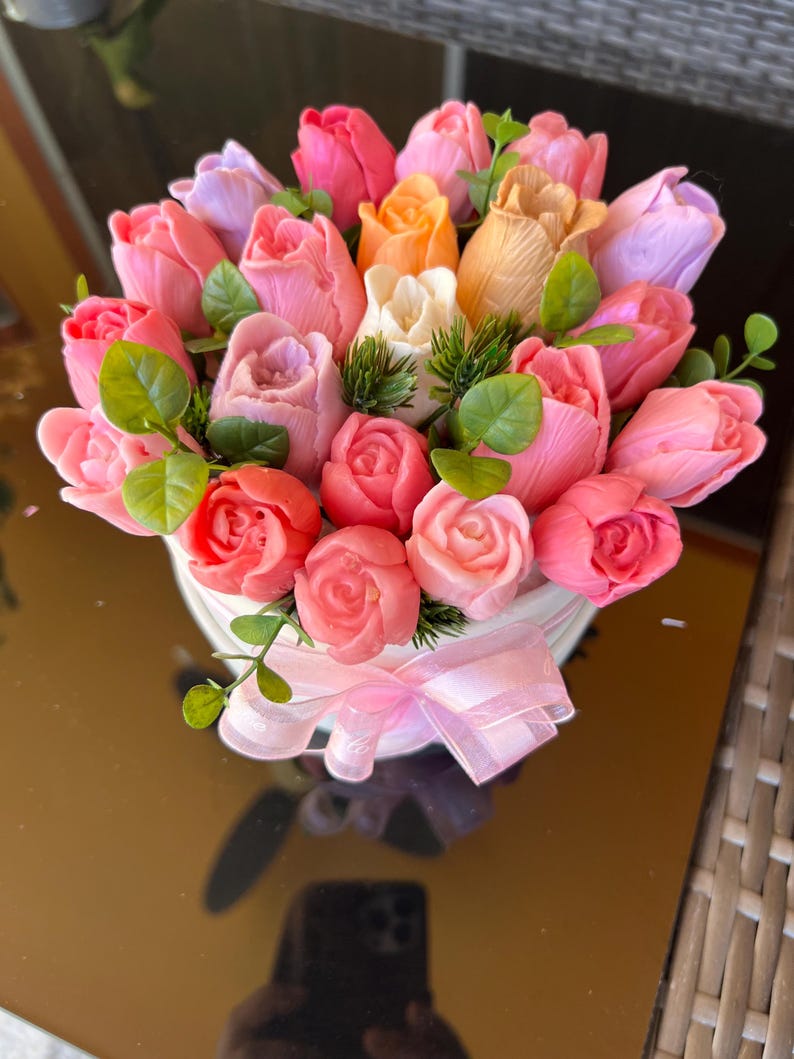 Small Soap Flower Bouquet (handmade) - Etsy
