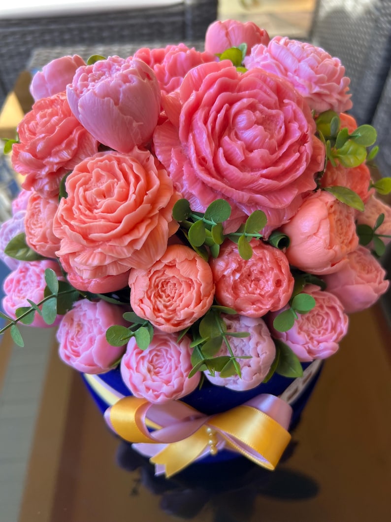Large Soap Flower Bouquet (handmade) - Etsy