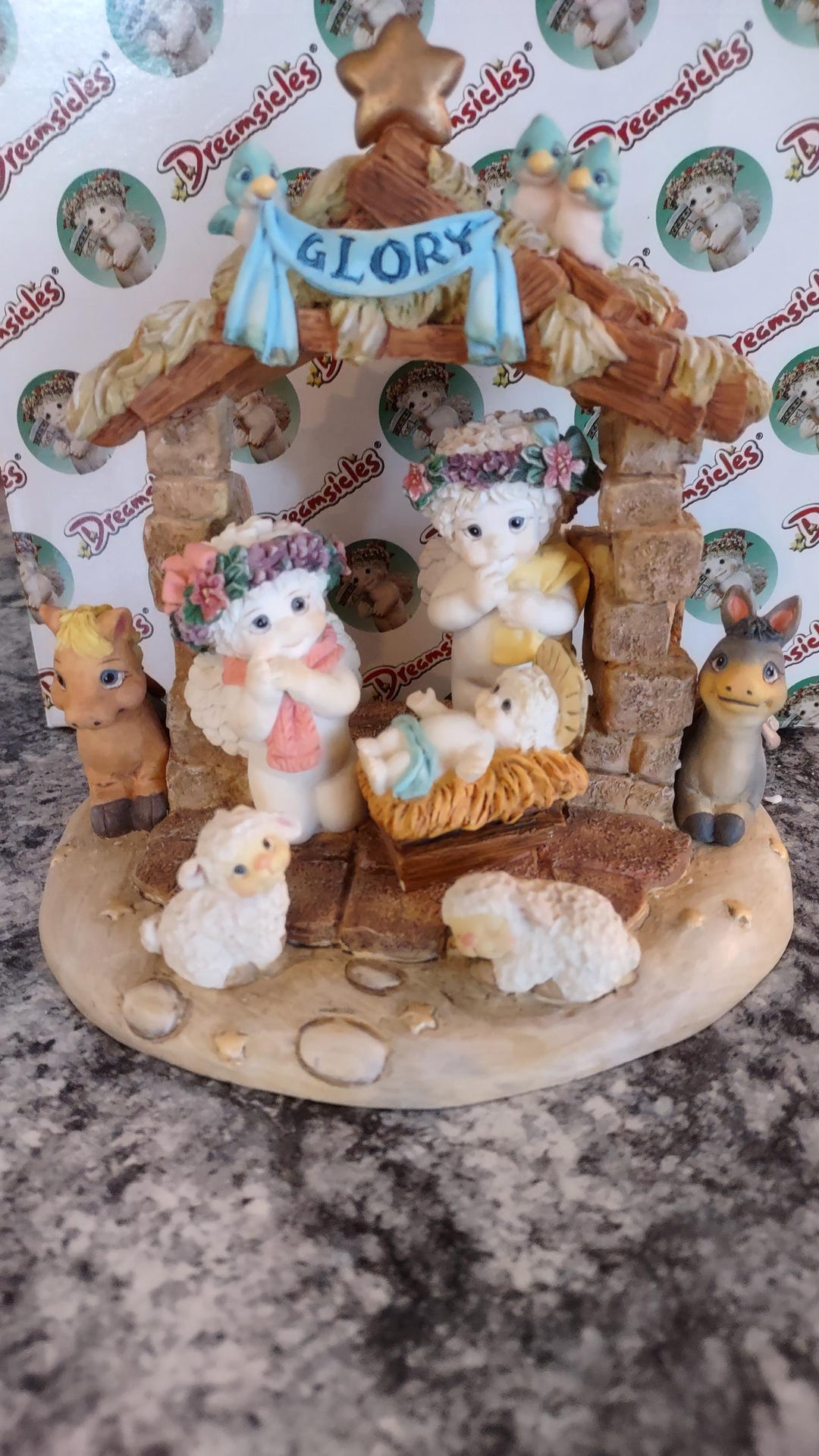 Dreamsicles away in a Manger Nativity Figurine 10430 EUC Original Box ...
