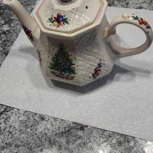 Sadler "christmas Eve" Teapot - Made in England - No Box - EUC - Etsy