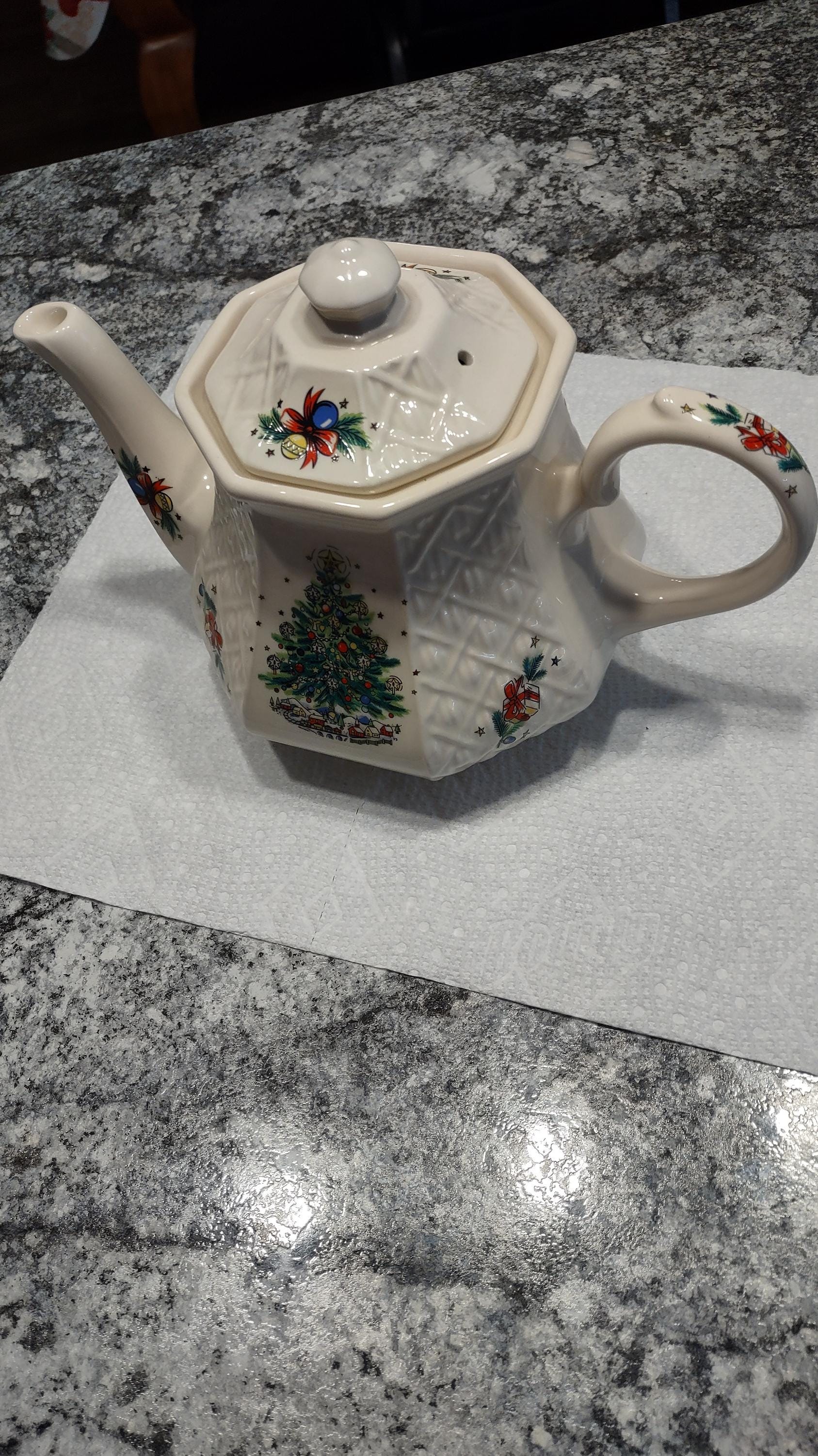 Sadler "christmas Eve" Teapot - Made in England - No Box - EUC - Etsy