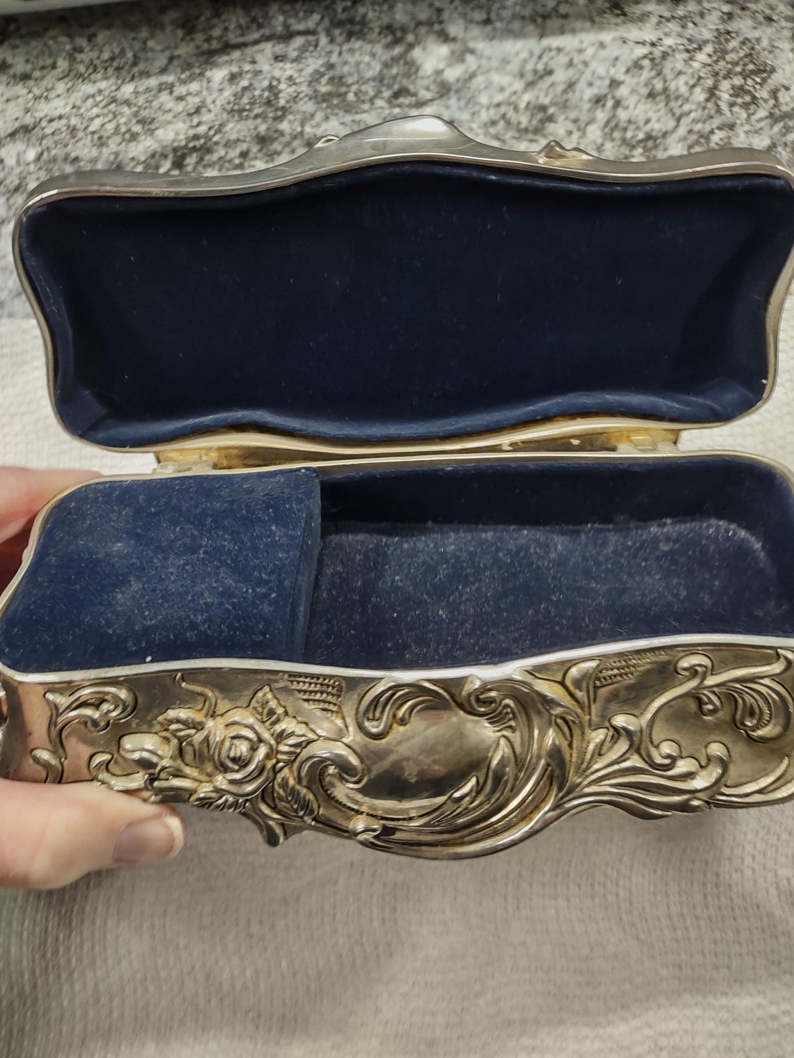 Vintage - Silver Plated Music Box - Wallace Silversmiths - "waltz of ...