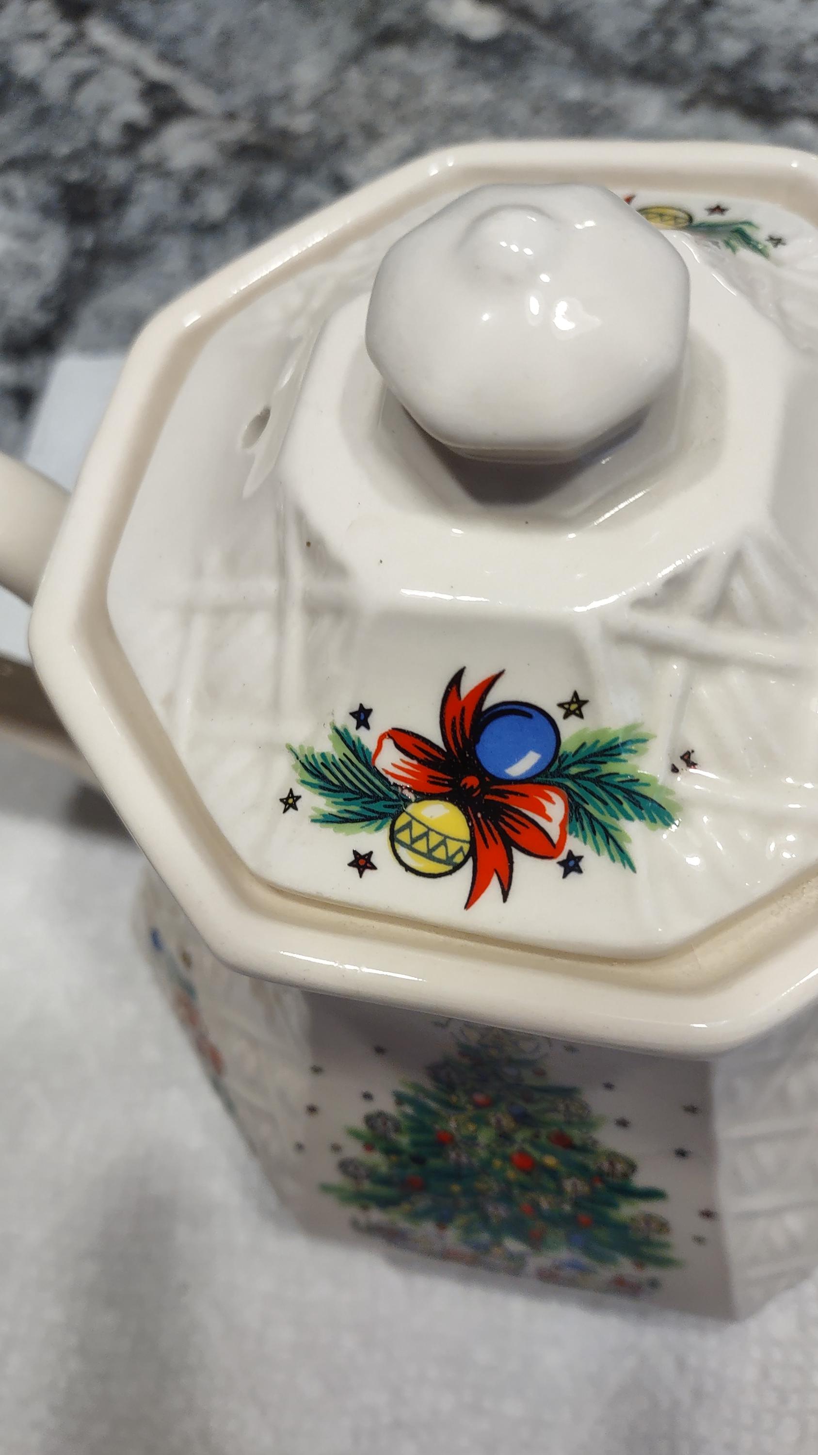 Sadler "christmas Eve" Teapot - Made in England - No Box - EUC - Etsy