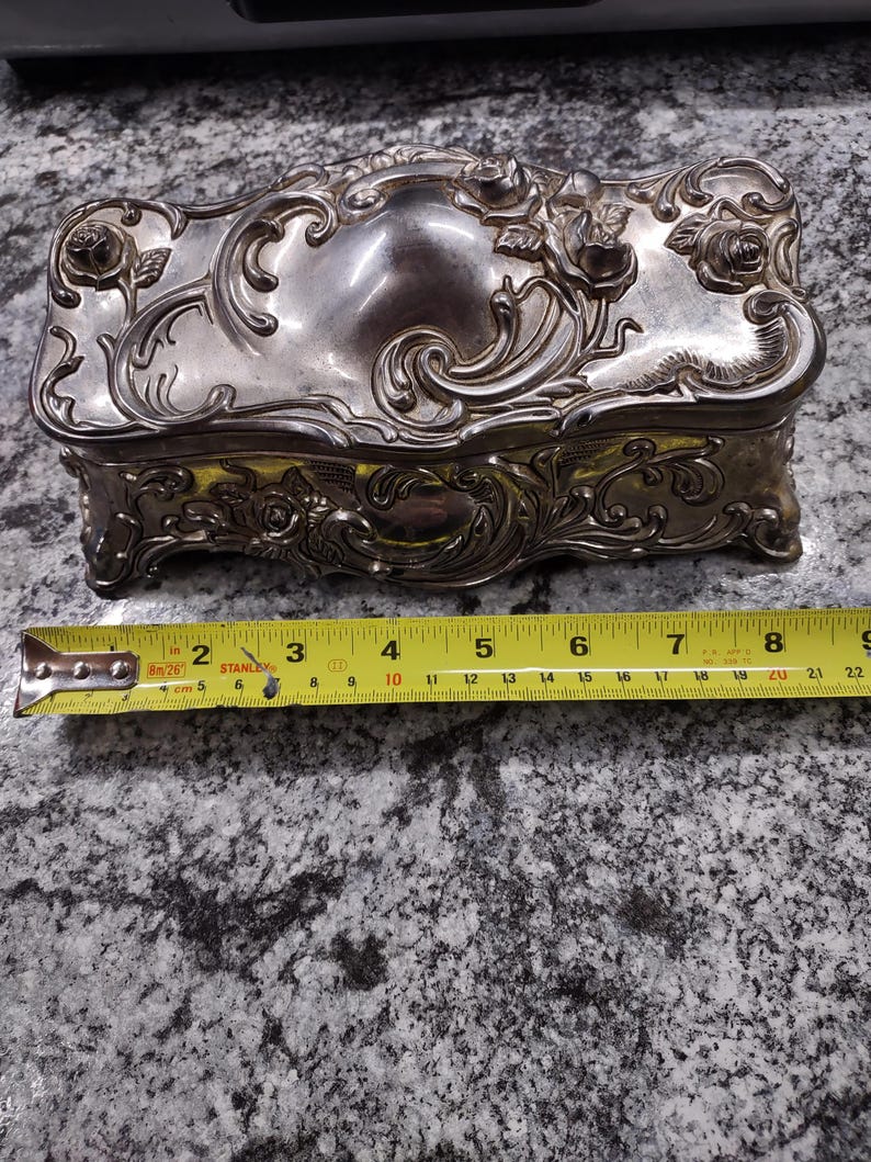 Vintage - Silver Plated Music Box - Wallace Silversmiths - "waltz of ...