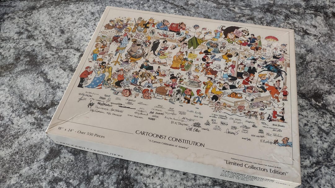 Vintage Cartoonist Constitution Jigsaw Puzzle - 1987 - "limited ...