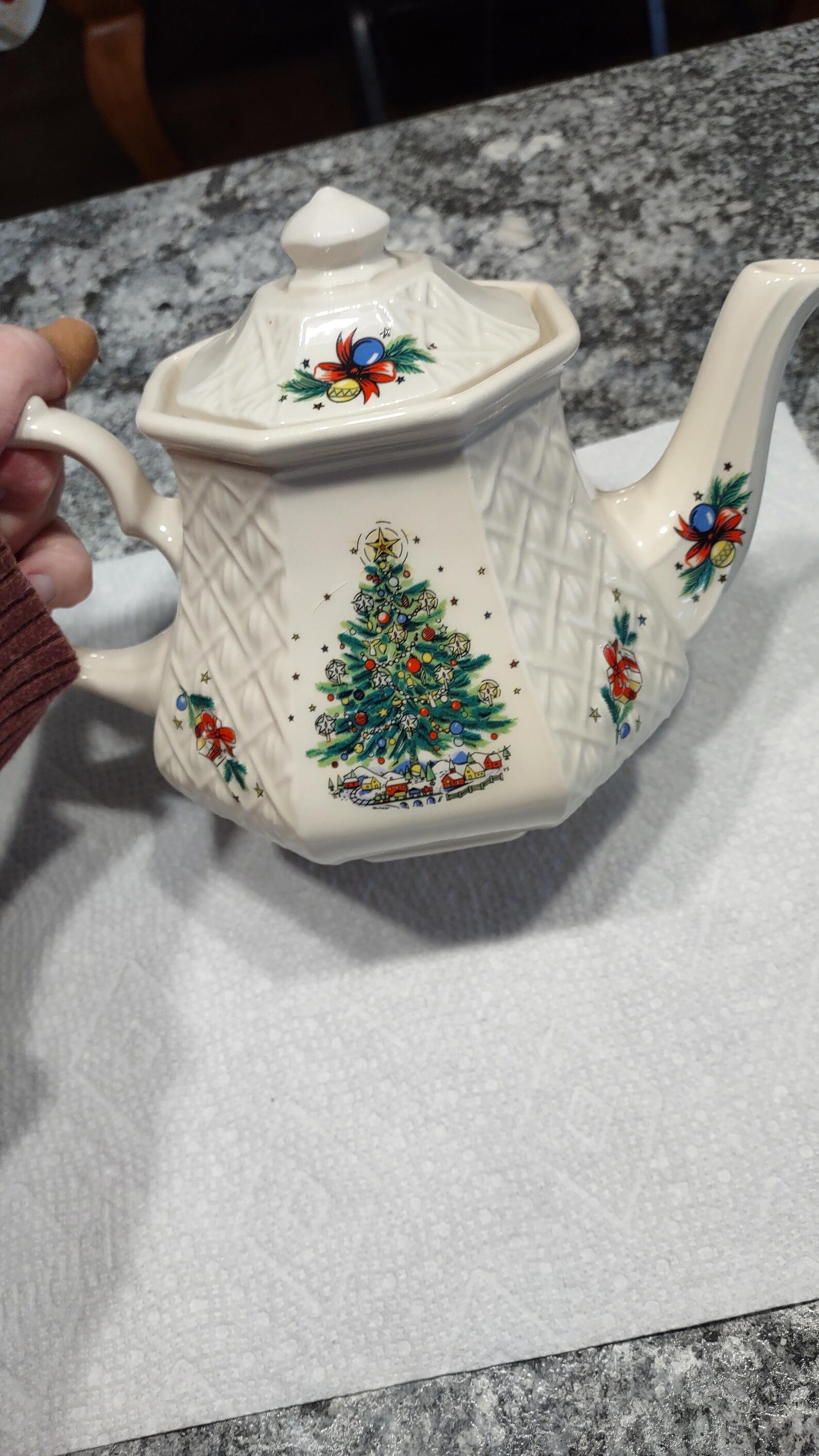 Sadler "christmas Eve" Teapot - Made in England - No Box - EUC - Etsy