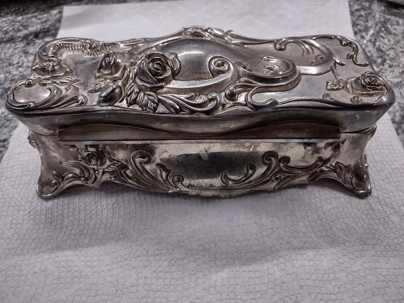 Vintage - Silver Plated Music Box - Wallace Silversmiths - "waltz of ...