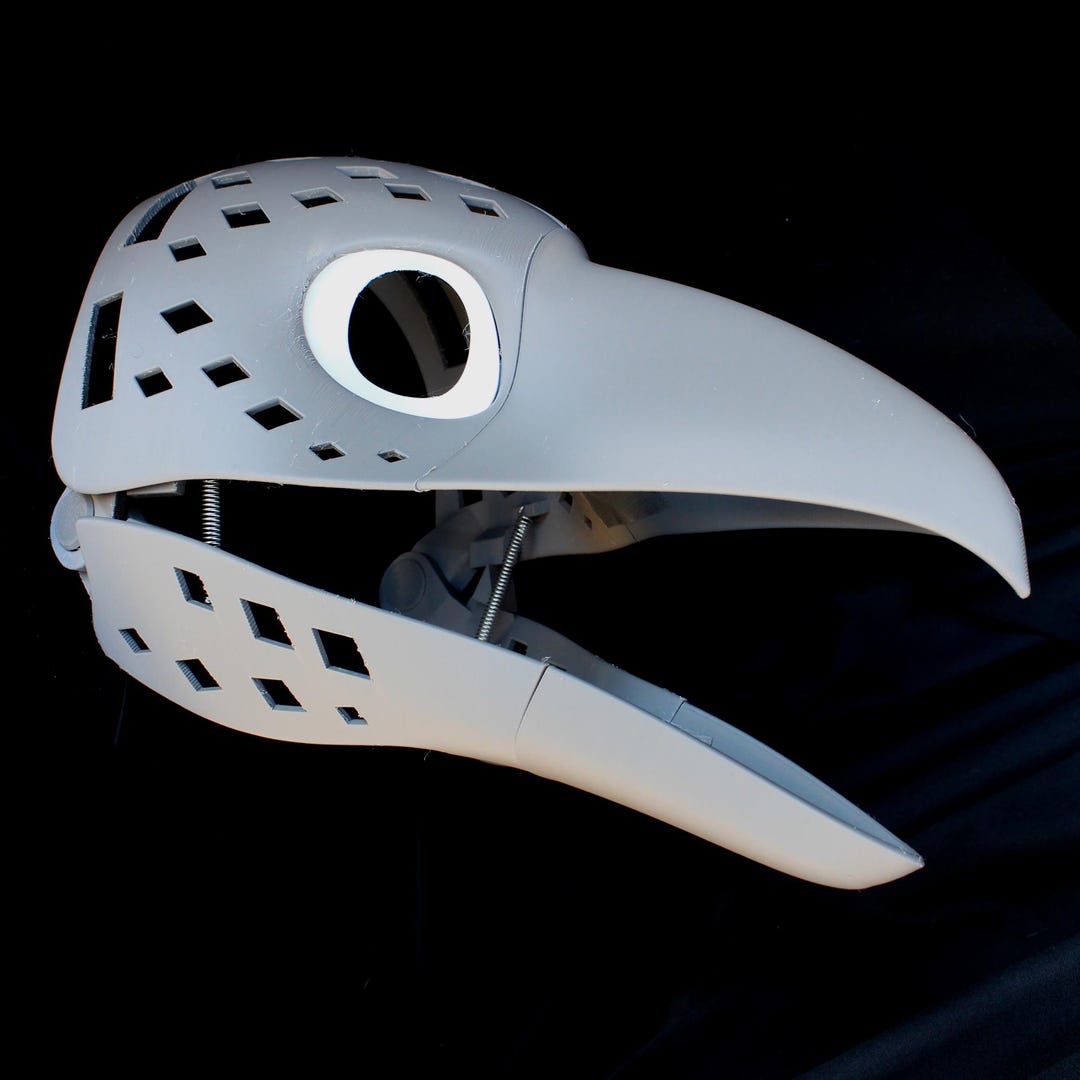 3D Printed Toony Crow/bird Fursuit Head Base Kit (MADE TO ORDER) - Etsy