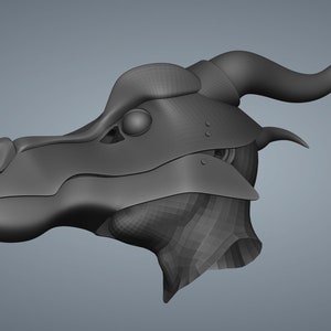 3D Print File STL Skywing Fursuit Head Base - Etsy Australia