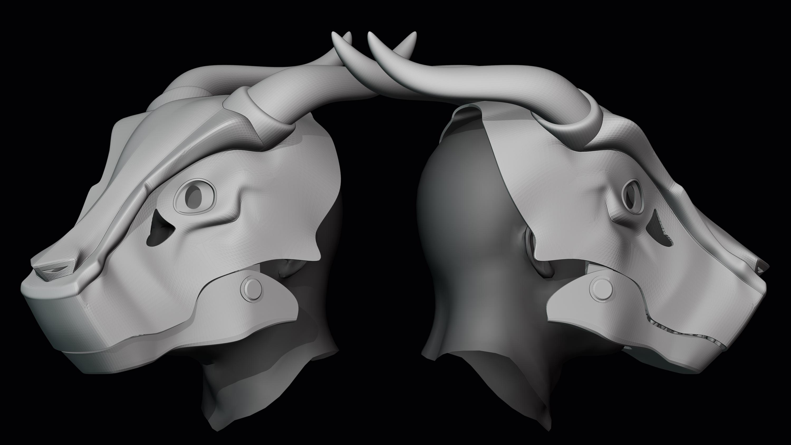 3D Print File (STL) Mudwing Fursuit Head Base - Etsy