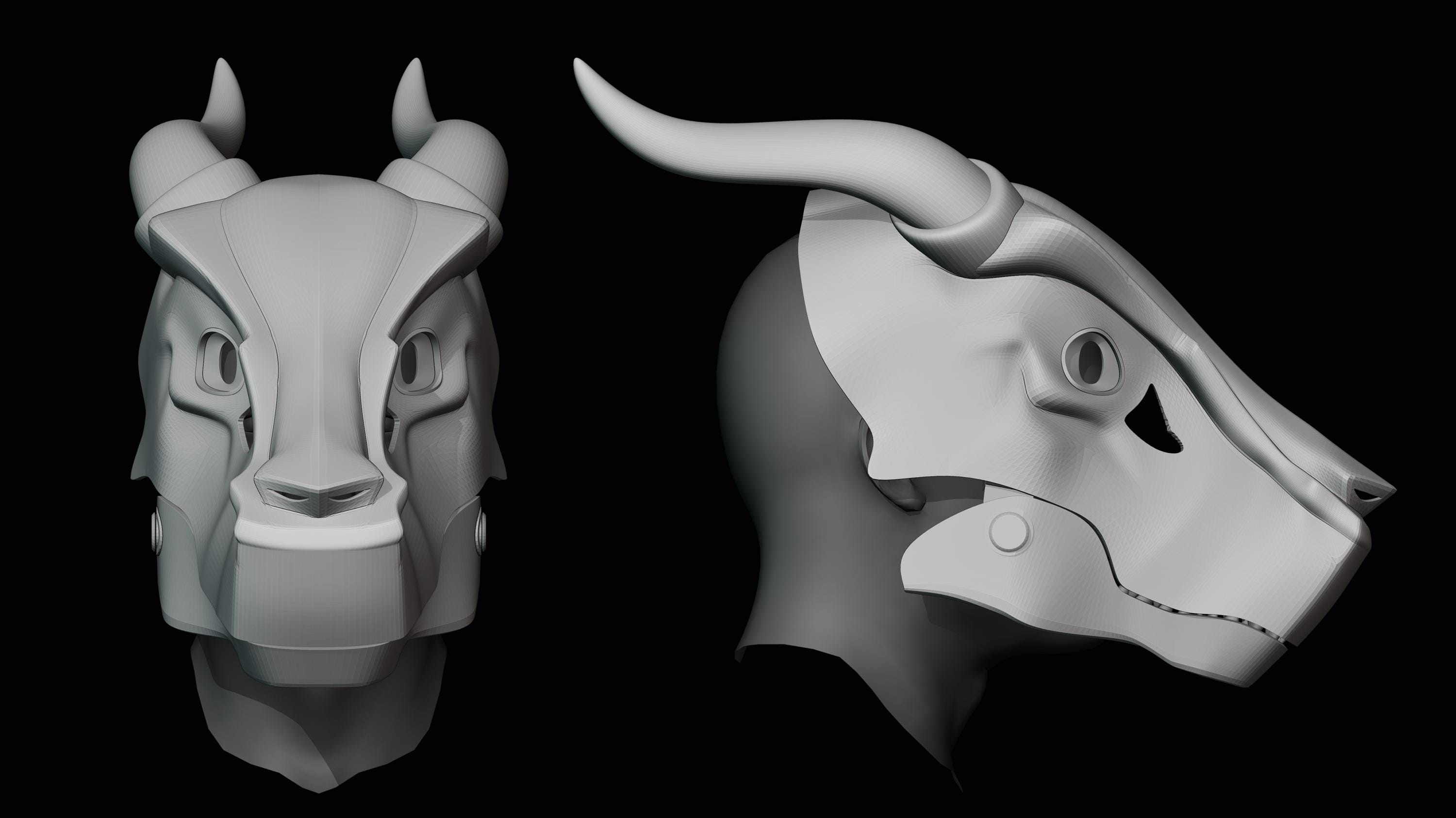 3D Print File (STL) Mudwing Fursuit Head Base - Etsy