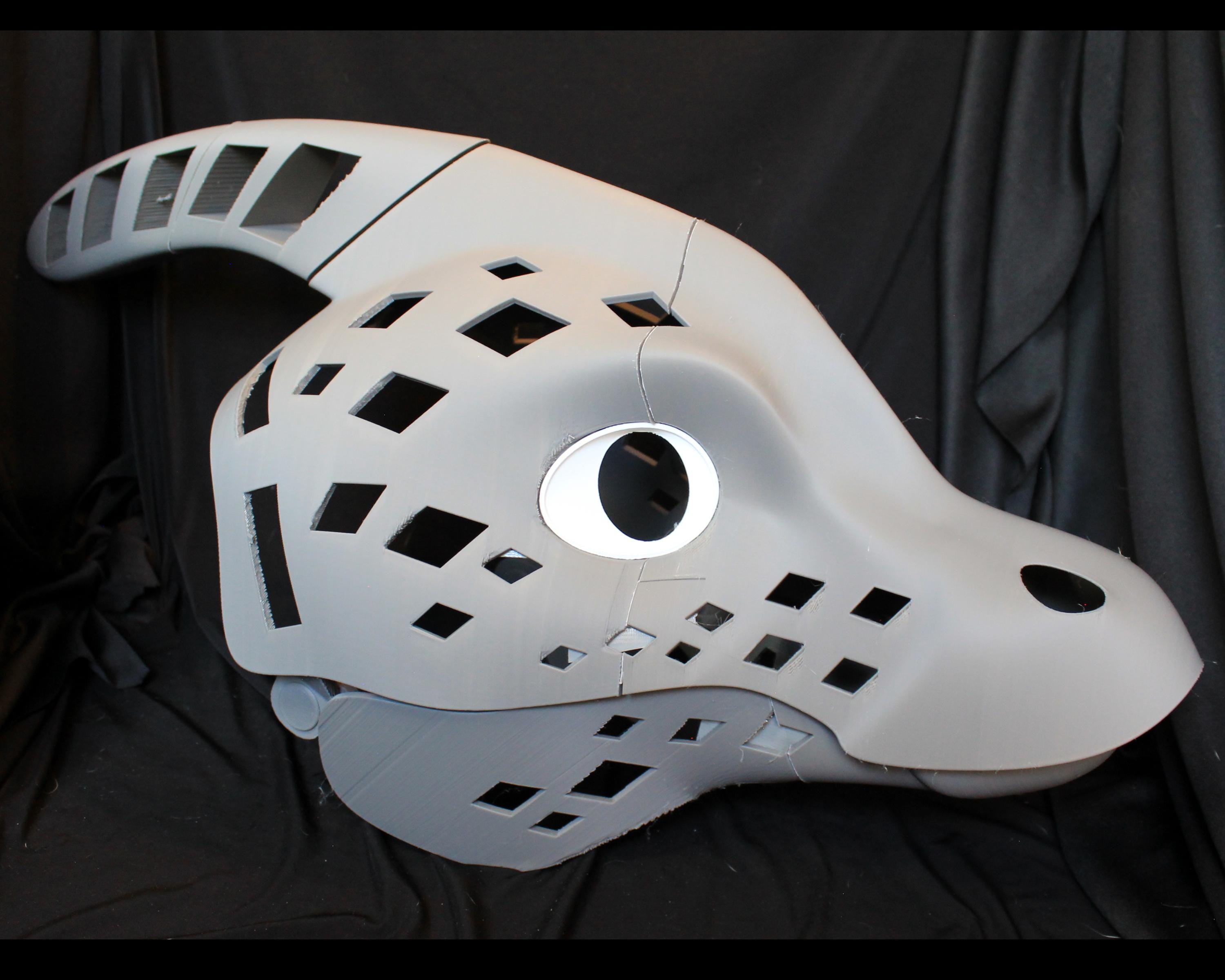 3D Printed Toony Parasaur Fursuit Head Base Kit (MADE TO ORDER) - Etsy