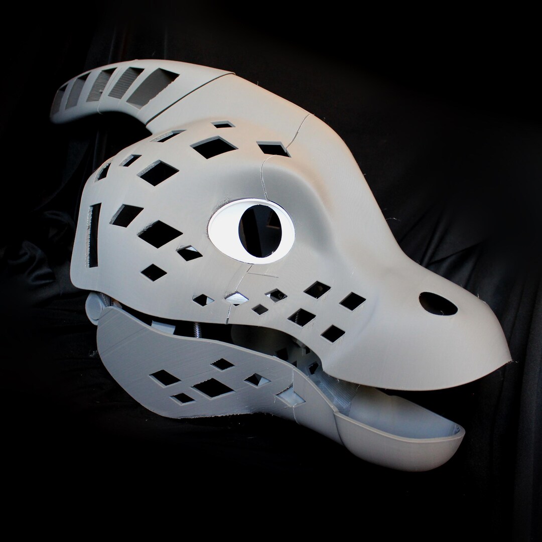 3D Printed Toony Parasaur Fursuit Head Base Kit (MADE TO ORDER) - Etsy