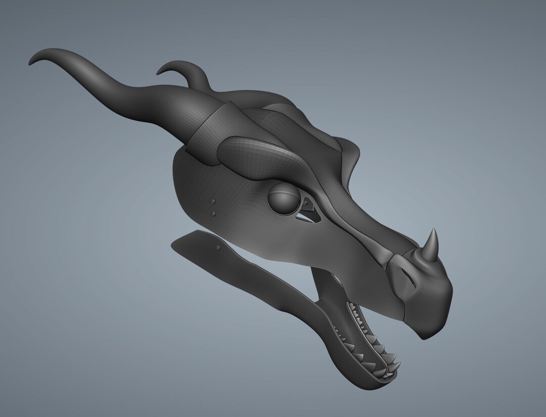 3D Print File (STL) Skywing Fursuit Head Base - Etsy